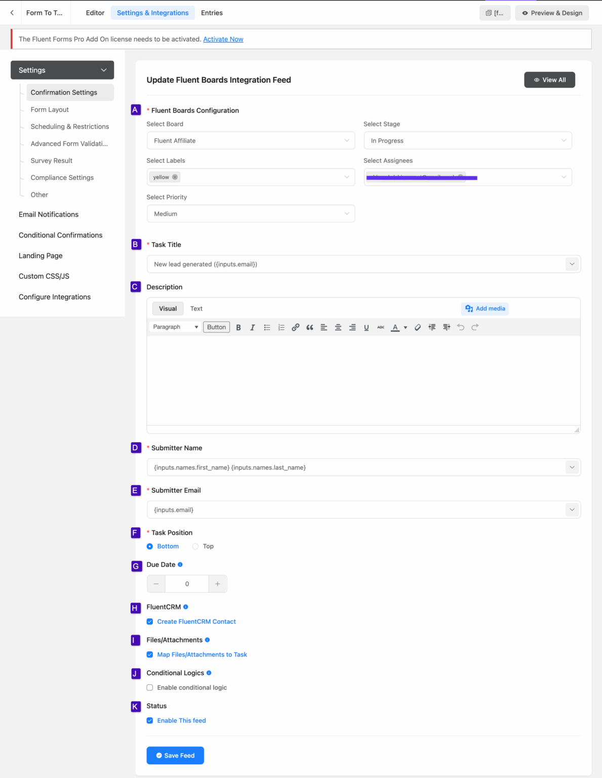 FluentBoards / FluentBoards Integration with Fluent Forms
