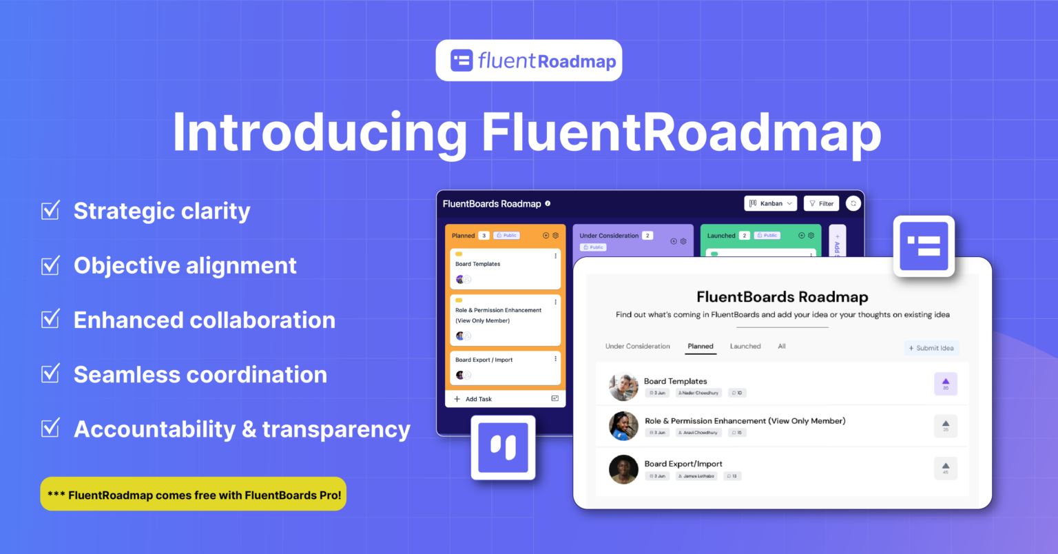 FluentBoards 1.21: Introducing FluentRoadmap!